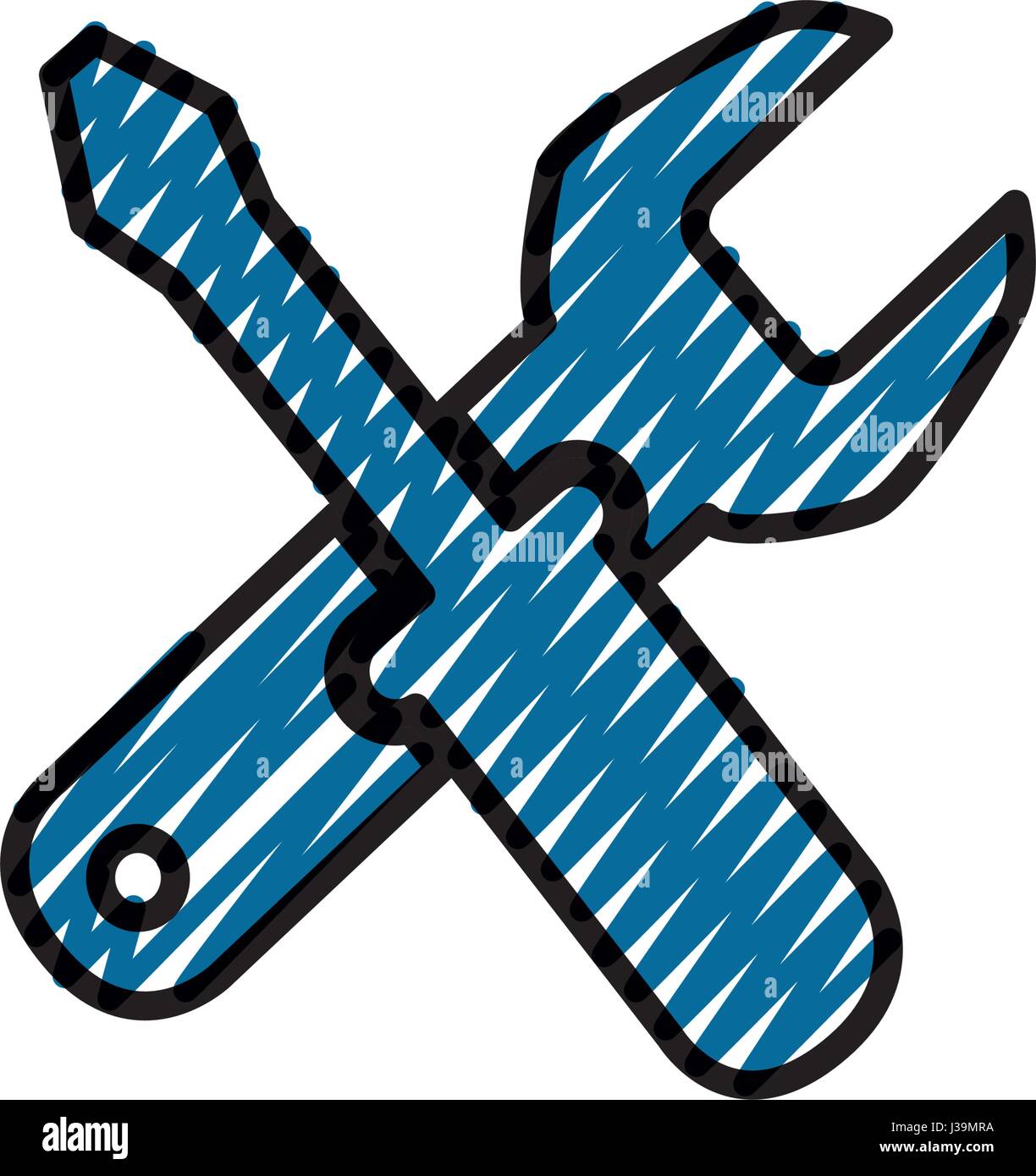 Construction tools crossed Stock Vector Image & Art - Alamy