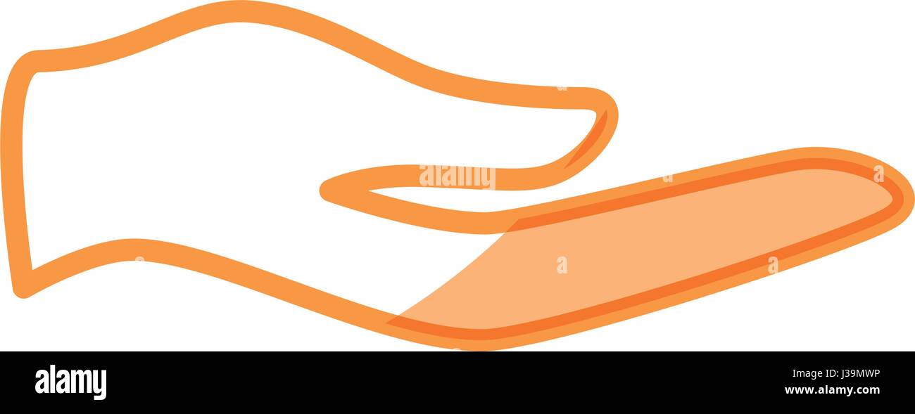 Hand with palm open Stock Vector Image & Art - Alamy