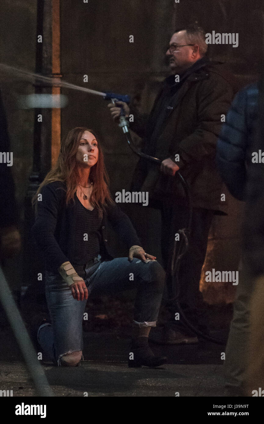 Filming of 'Avengers: Infinity War' on the Royal Mile in Edinburgh ...