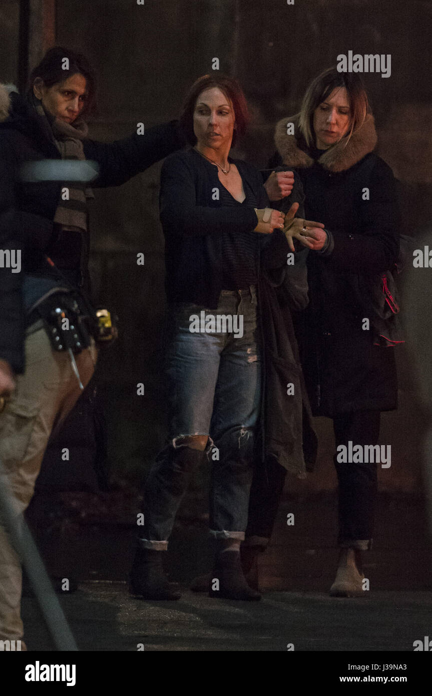 Filming of 'Avengers: Infinity War' on the Royal Mile in Edinburgh ...