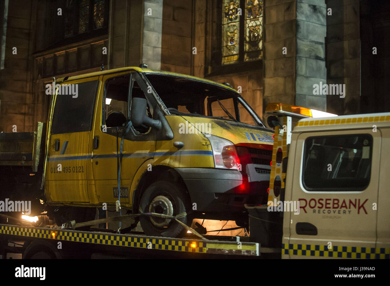 Filming of 'Avengers: Infinity War' on the Royal Mile in Edinburgh ...