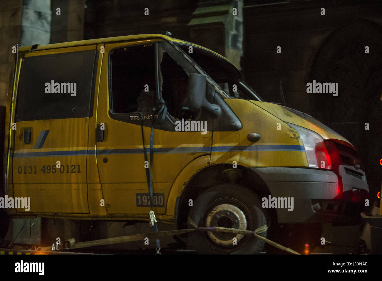 Filming of 'Avengers: Infinity War' on the Royal Mile in Edinburgh ...