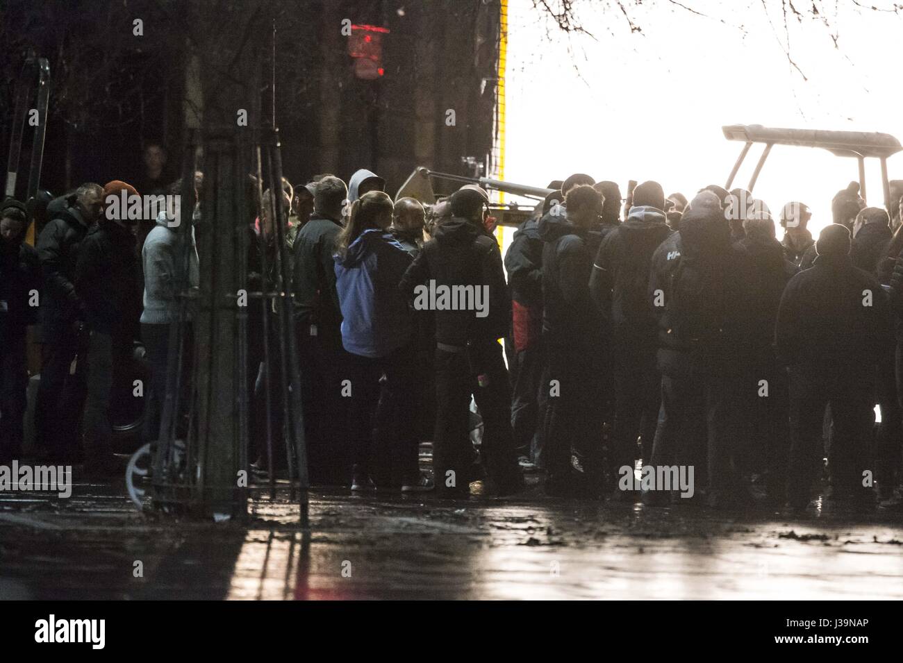 Filming of 'Avengers: Infinity War' on the Royal Mile in Edinburgh ...