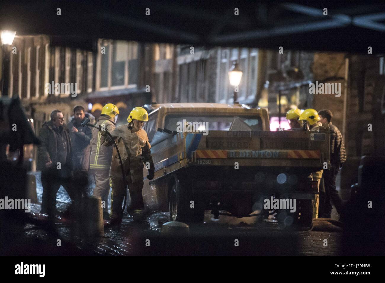 Filming of 'Avengers: Infinity War' on the Royal Mile in Edinburgh ...