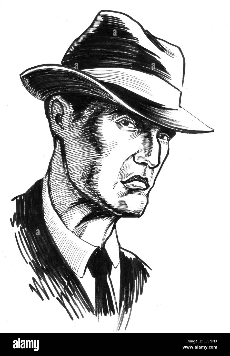 Gangster portrait Cut Out Stock Images & Pictures - Alamy