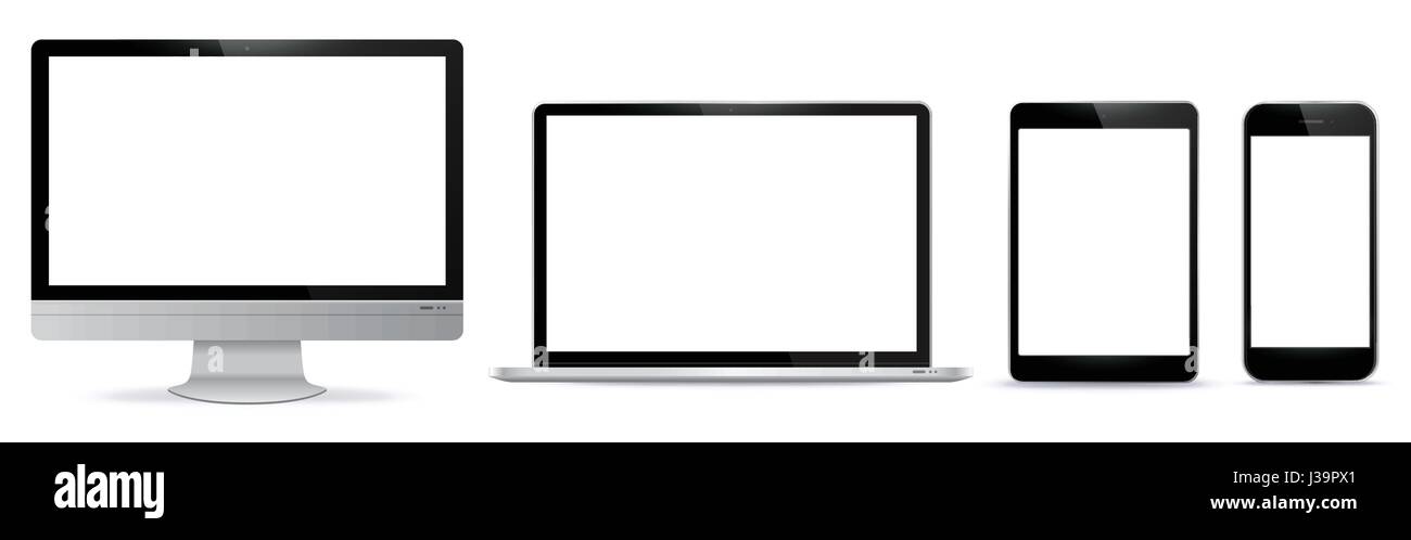 Digital Devices Vector Illustration Stock Vector Image & Art - Alamy