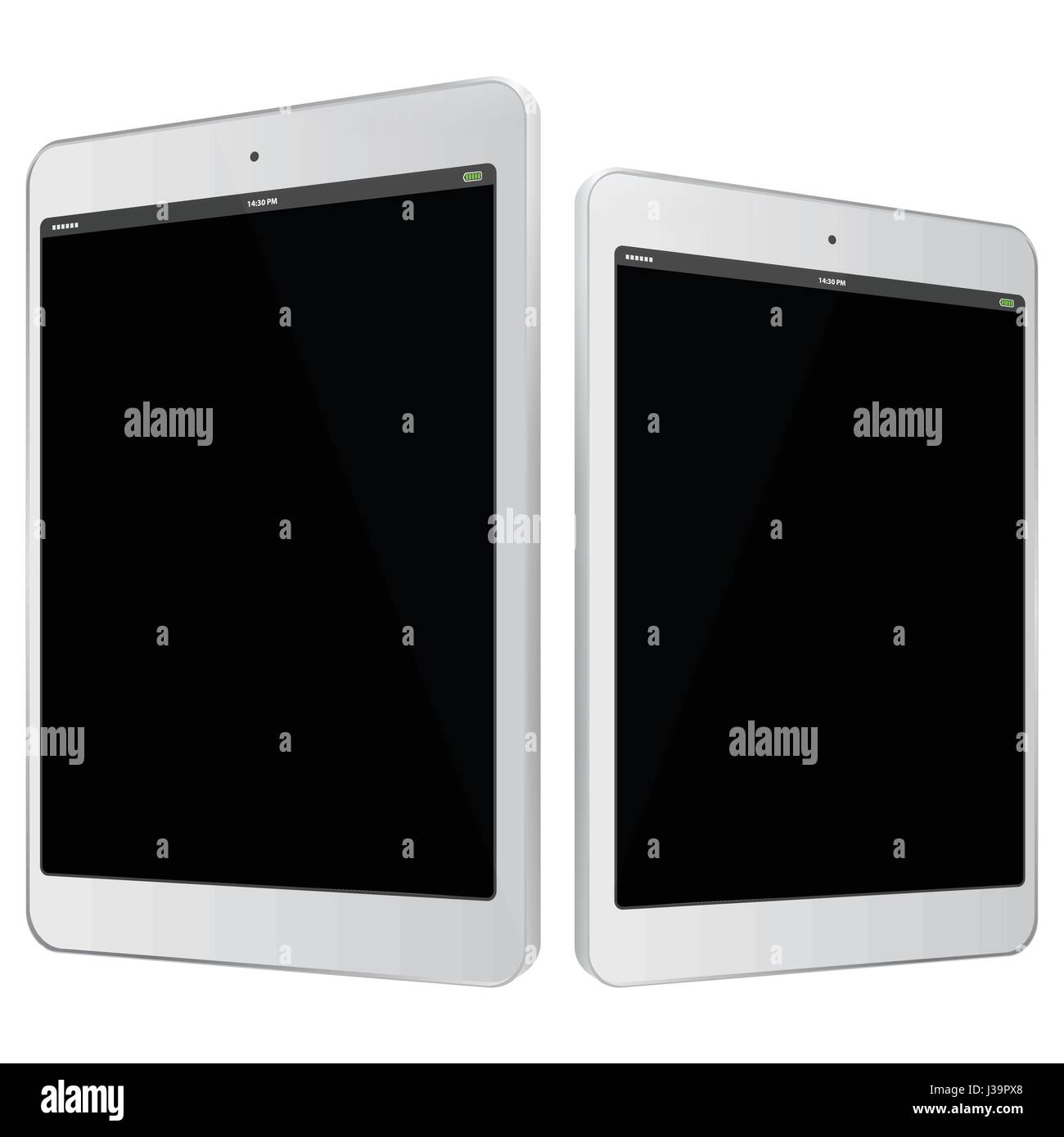 White Tablet PC Vector Illustration Stock Vector Image & Art - Alamy