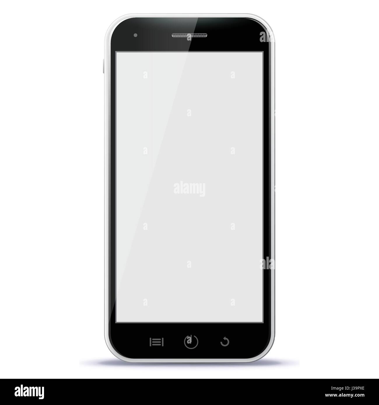 Black phone vector Stock Vector Images - Alamy