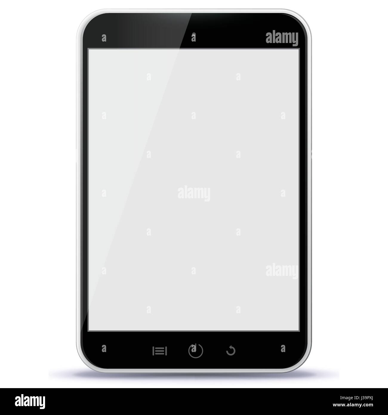 Black Tablet Computer Vector Illustration Stock Vector Image & Art - Alamy