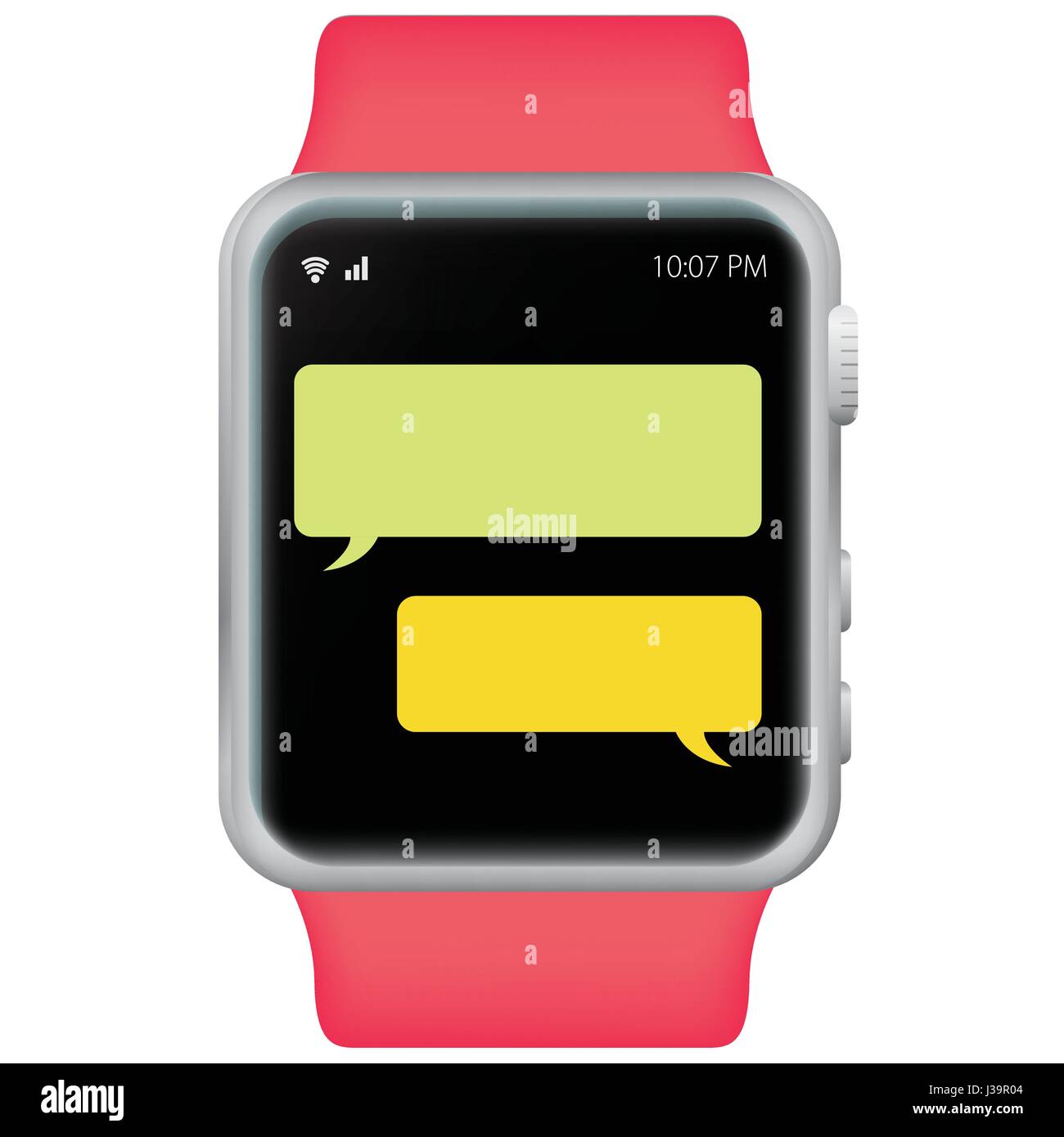 Smart Watch Vector Illustration with white background Stock Vector ...
