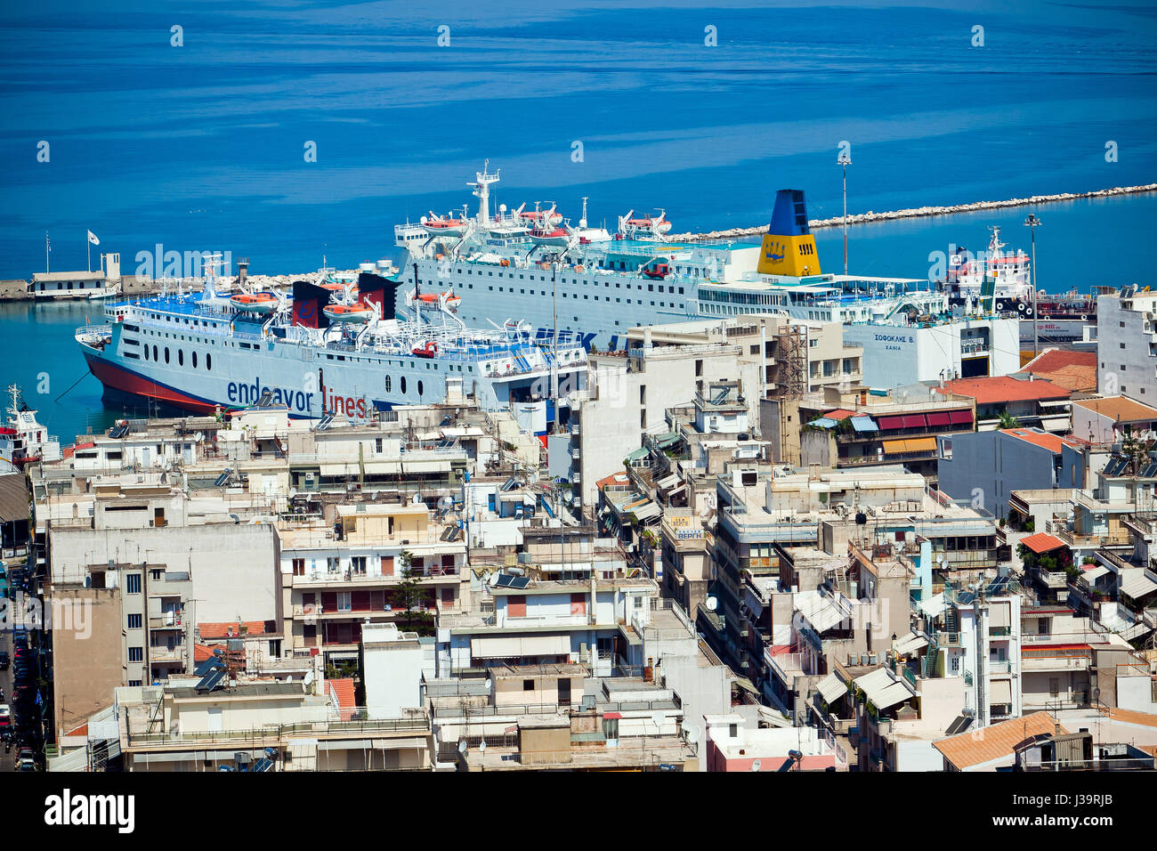 Patra city port in Greece Stock Photo - Alamy
