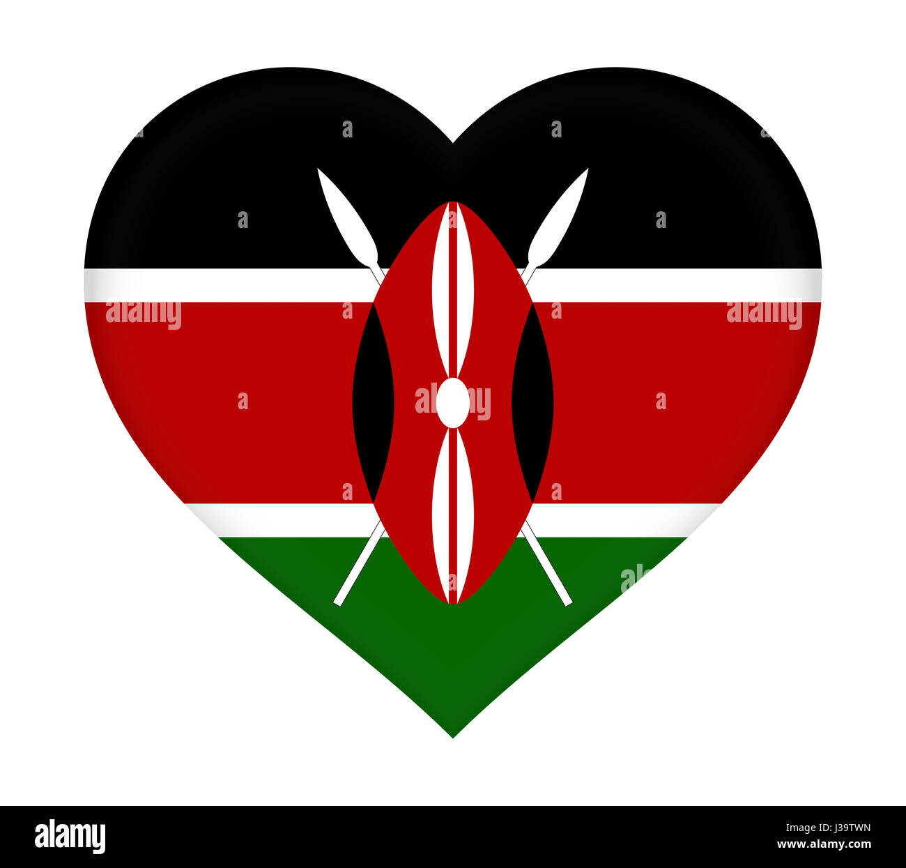 Kenyan flag hi-res stock photography and images - Alamy