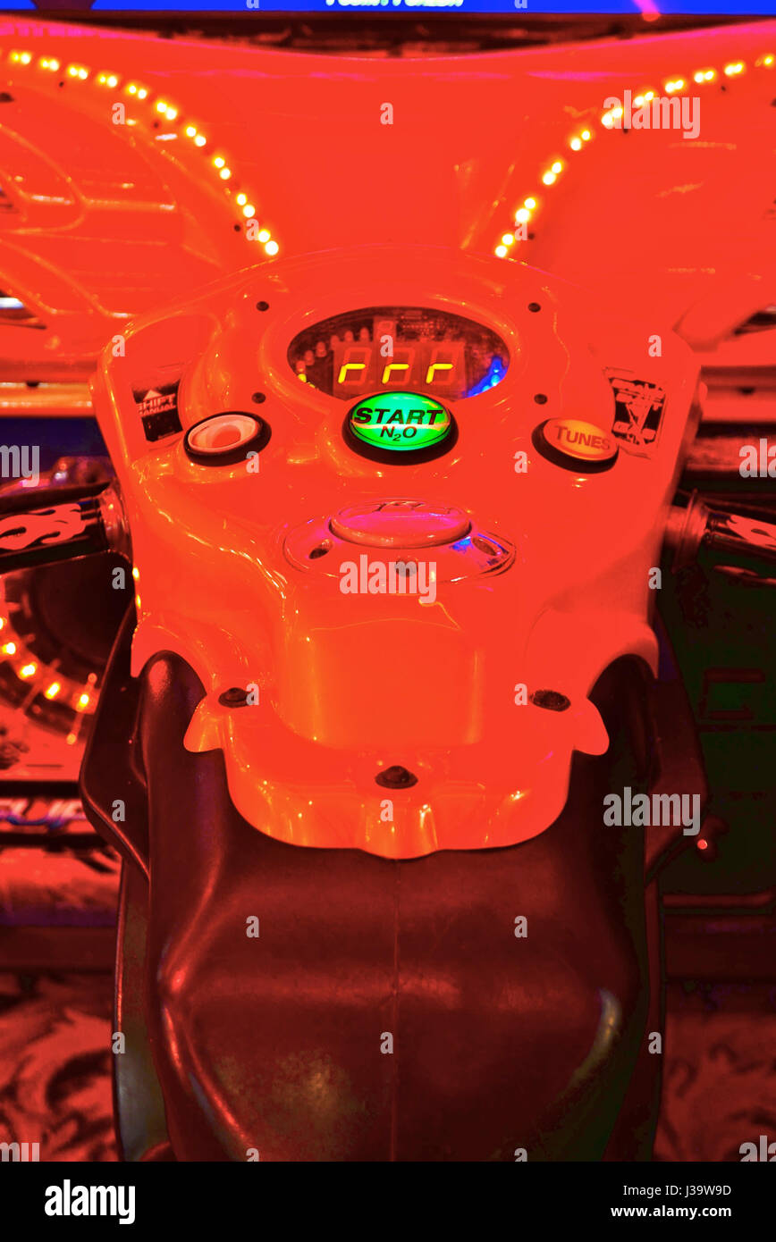 Games in amusement arcade Stock Photo - Alamy