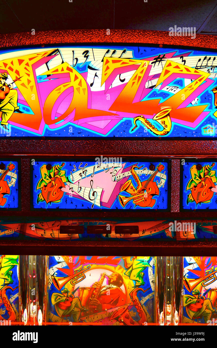 Games in amusement arcade Stock Photo - Alamy