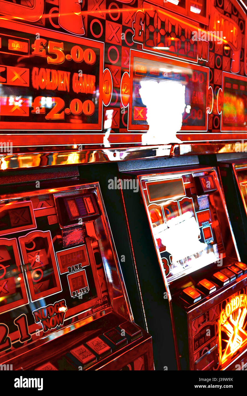Games in amusement arcade Stock Photo - Alamy