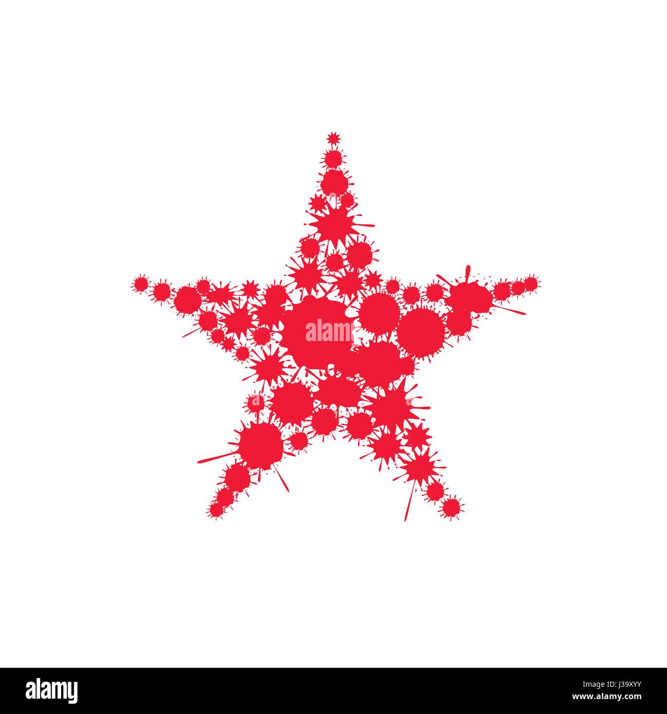 Red blood splash star Stock Vector Image & Art - Alamy