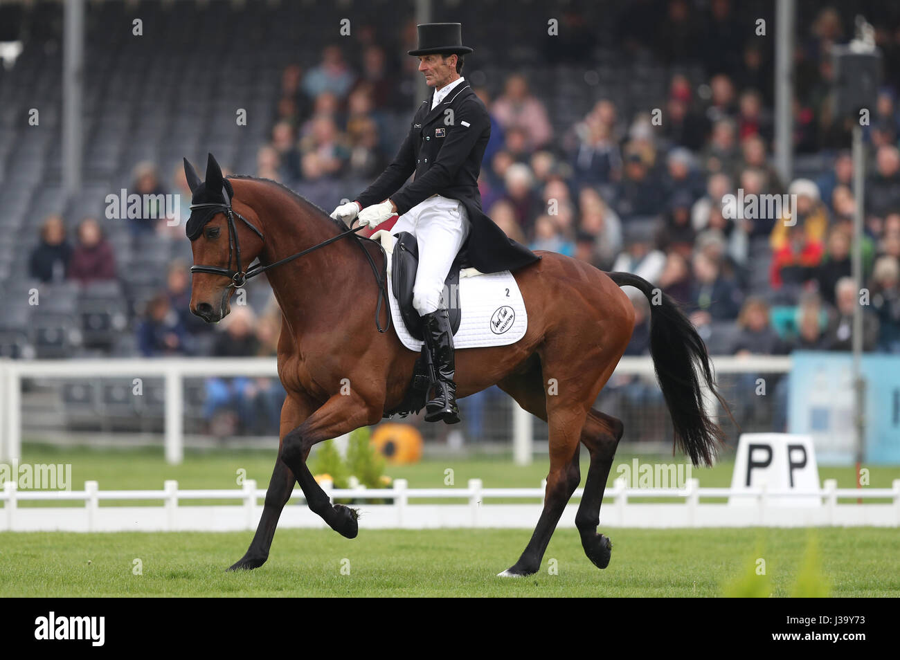 New Zealand's Mark Todd on Leonida II during the dressage on day two of ...