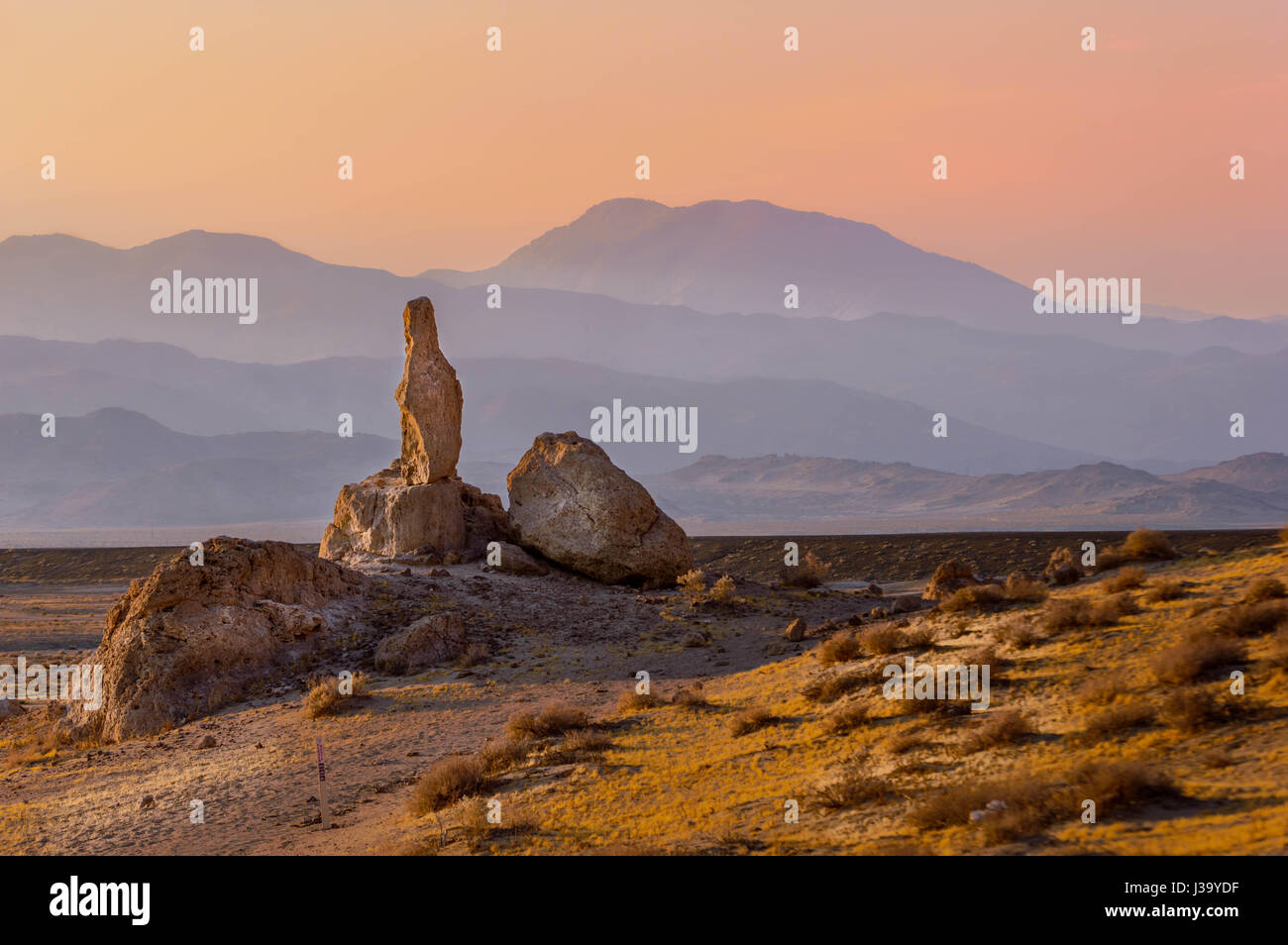 Trona Pinnacles, California, USA, at sunset Stock Photo - Alamy