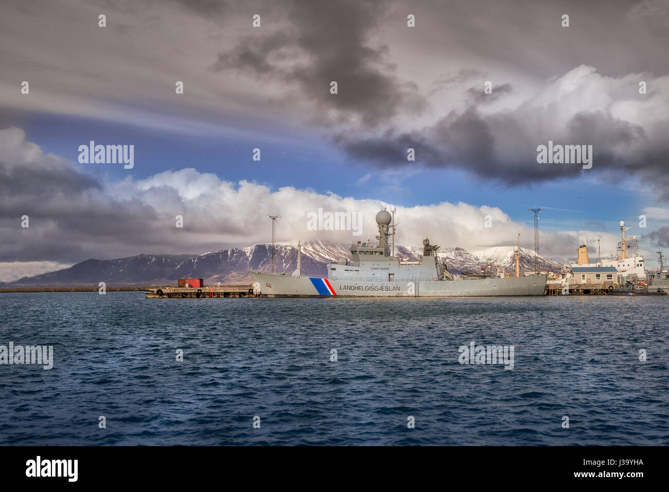 Iceland Icelandic Coast Guard vessel Stock Photo - Alamy