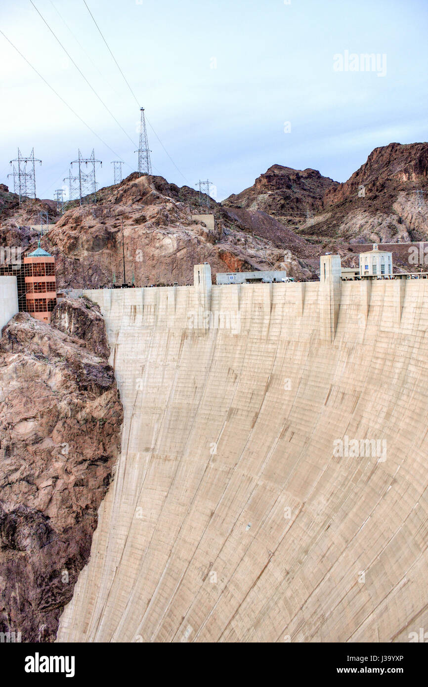 Lake mead with colorado river on the nevada arizona border hi-res stock ...