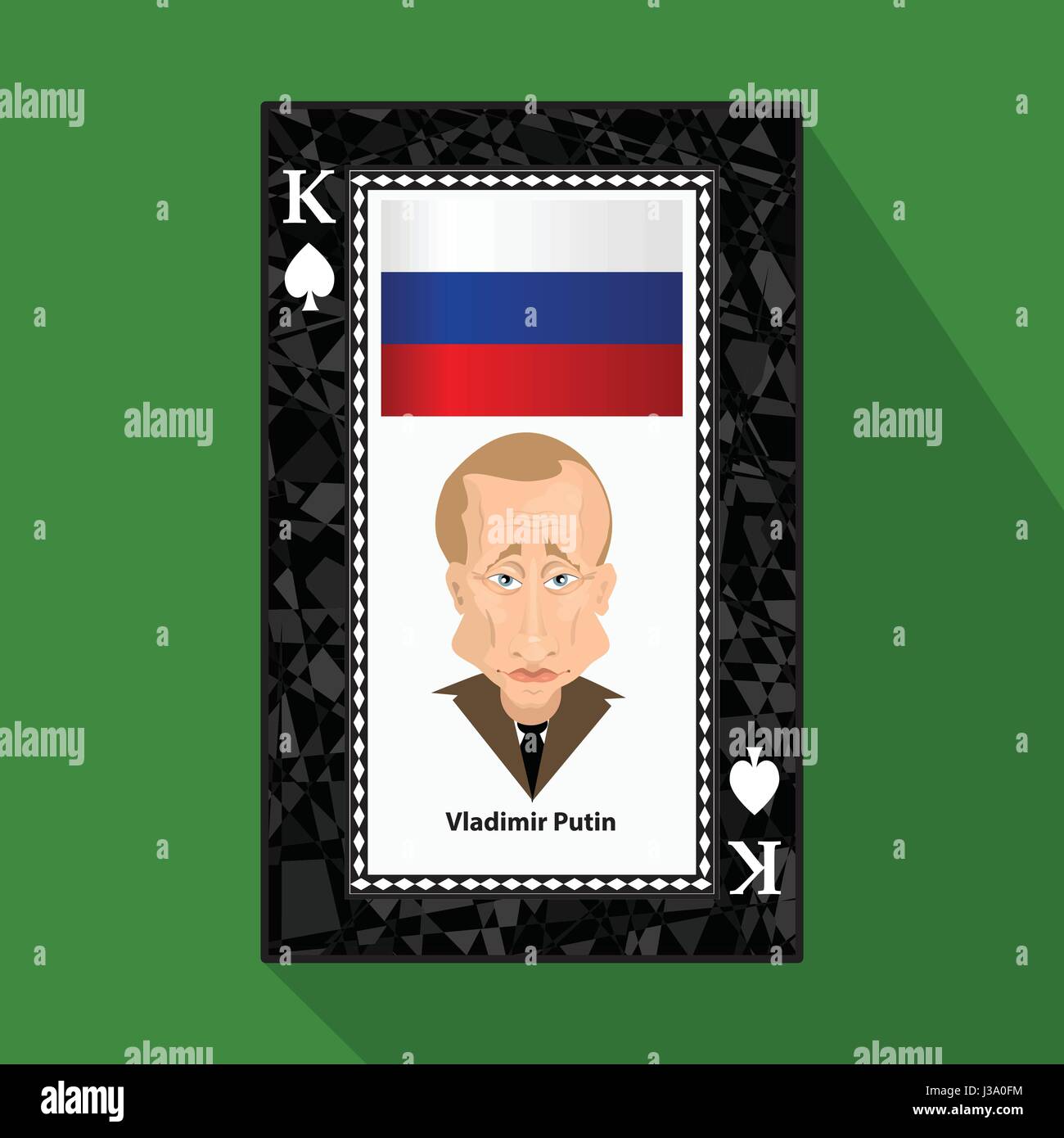Vladimir Putin is the president of Russia. Illustration for your design ...