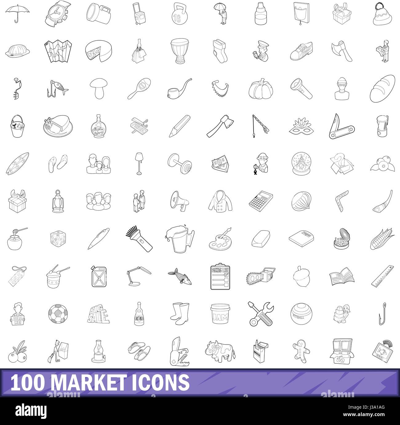 100 things Stock Vector Images - Alamy
