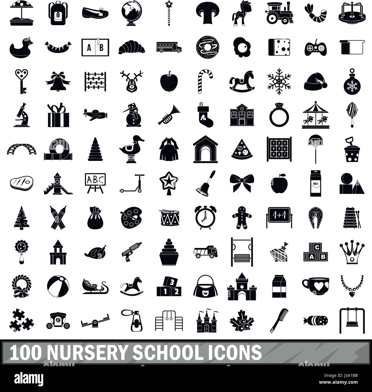 Simple School Icons
