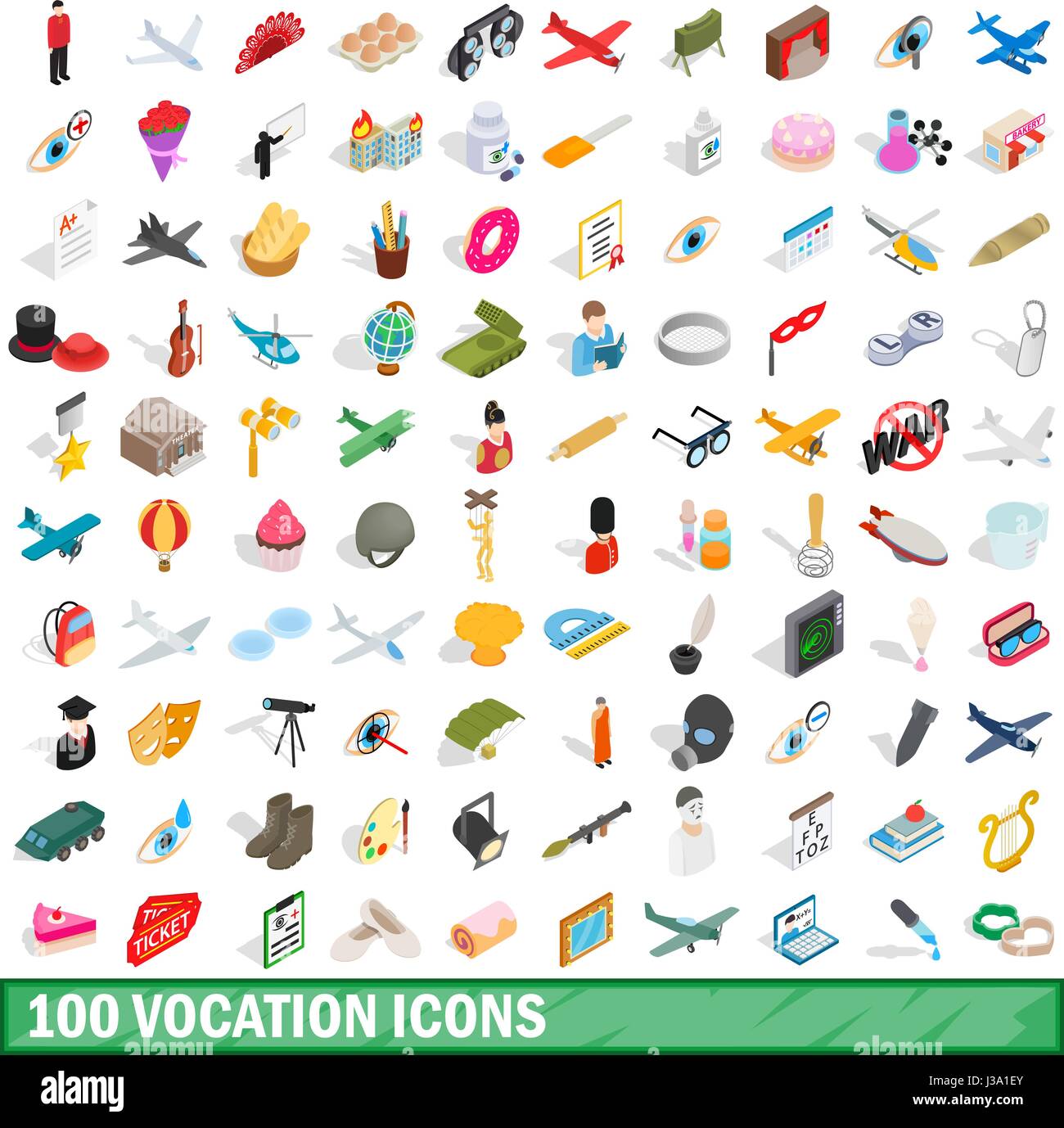 100 icons office europe hi-res stock photography and images - Alamy