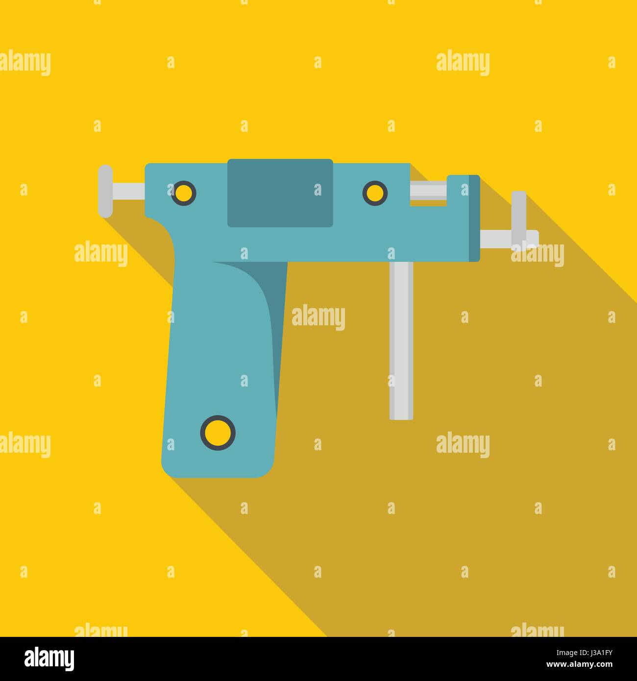 Piercing gun icon, flat style Stock Vector Image & Art - Alamy