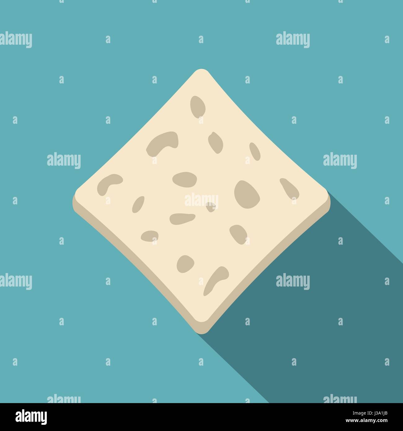 Tofu fresh block icon, flat style Stock Vector Image & Art - Alamy