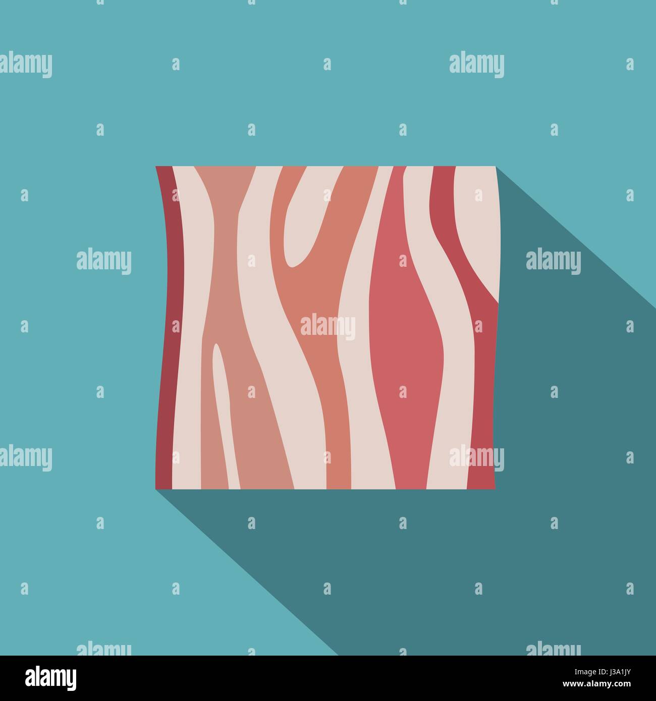 Slice of ham icon, flat style Stock Vector Image & Art - Alamy