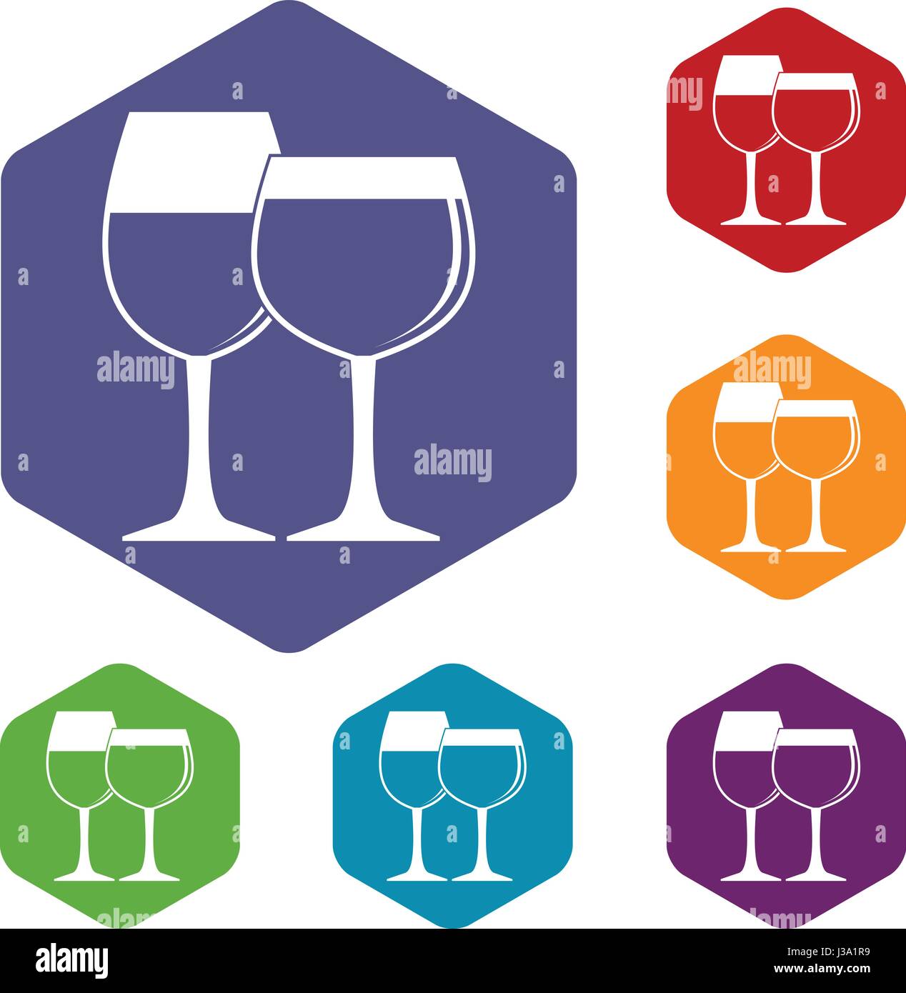 Luxury clean glasses restaurant Stock Vector Images - Alamy