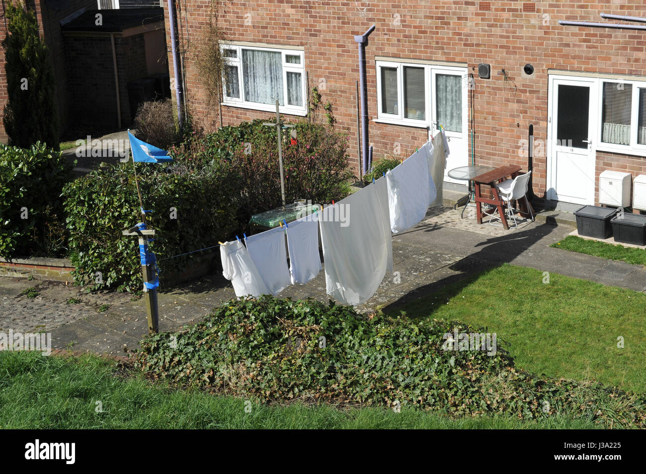 Washing line seen from the City Walls of York Stock Photo - Alamy