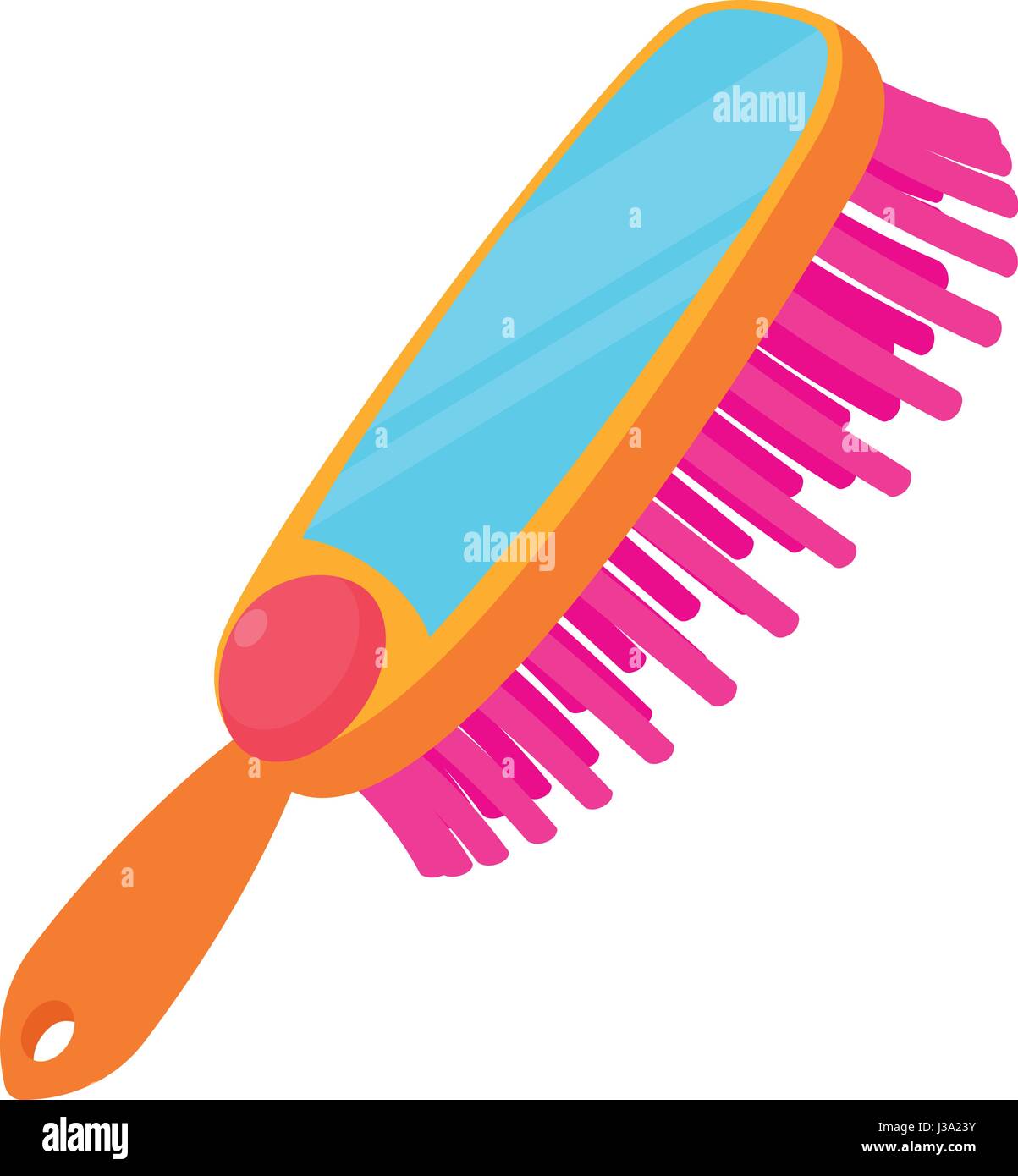Pink comb brush icon, cartoon style Stock Vector Image & Art - Alamy