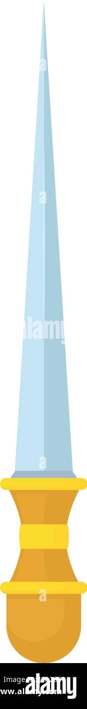 Dagger with long slender blade icon, cartoon style Stock Vector Image ...