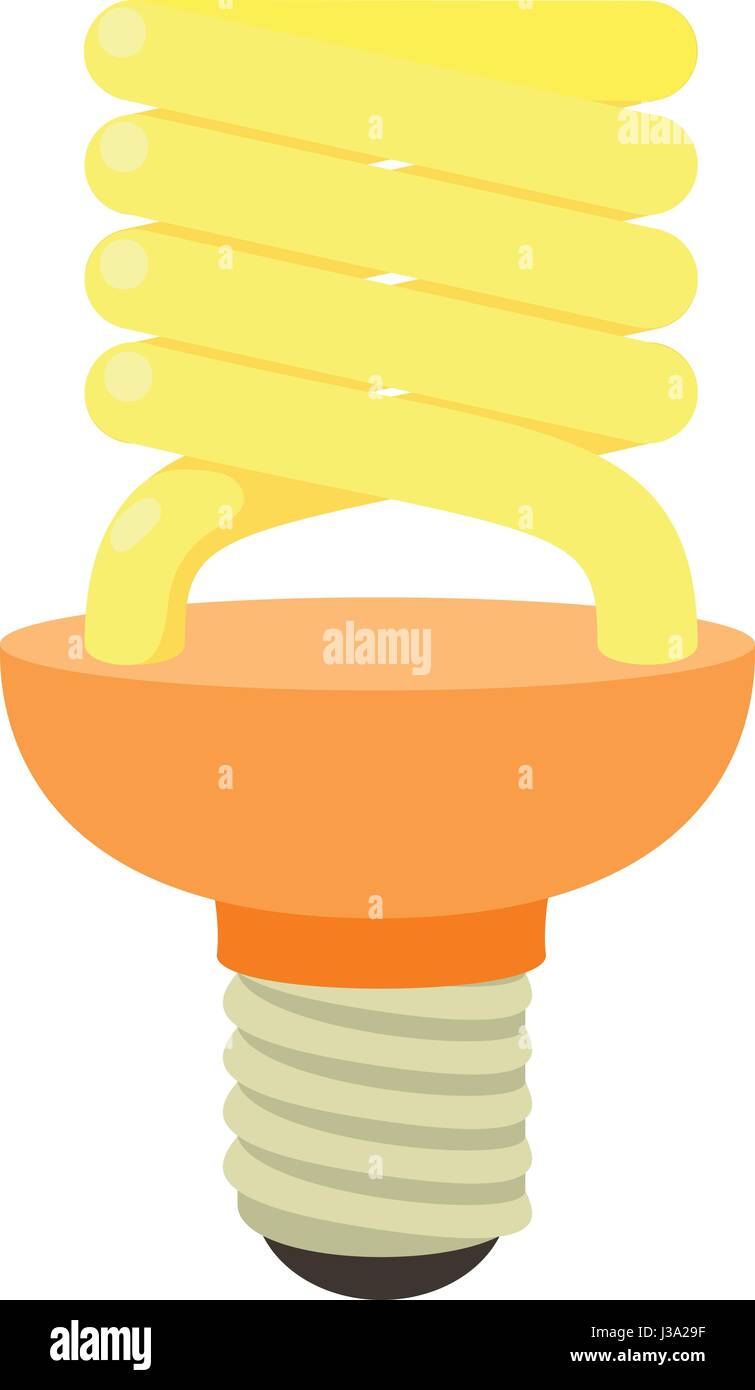 Energy saving bulb icon, cartoon style Stock Vector Image & Art - Alamy