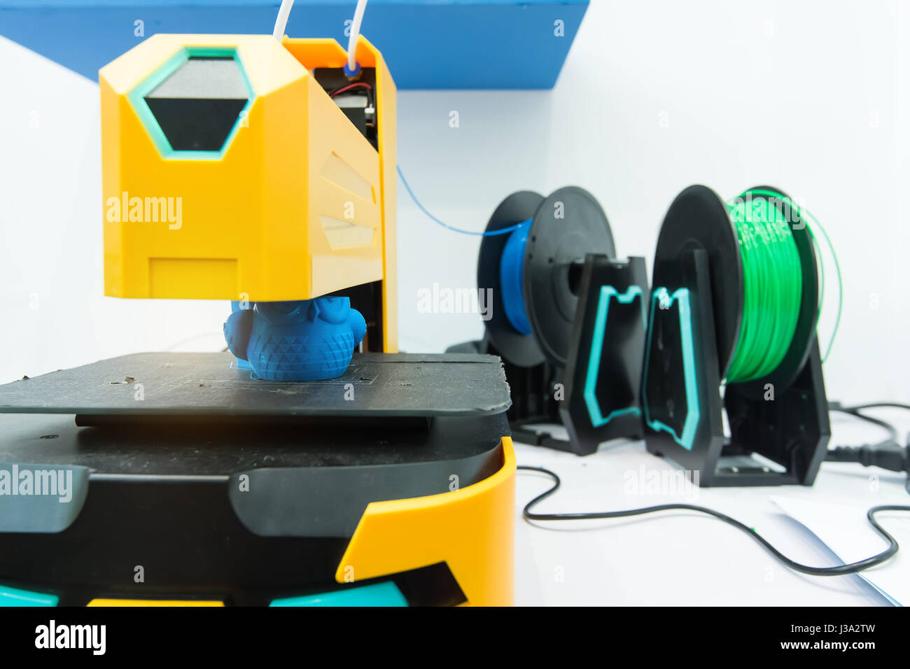 3D printer,Three dimensional printing machine Stock Photo - Alamy