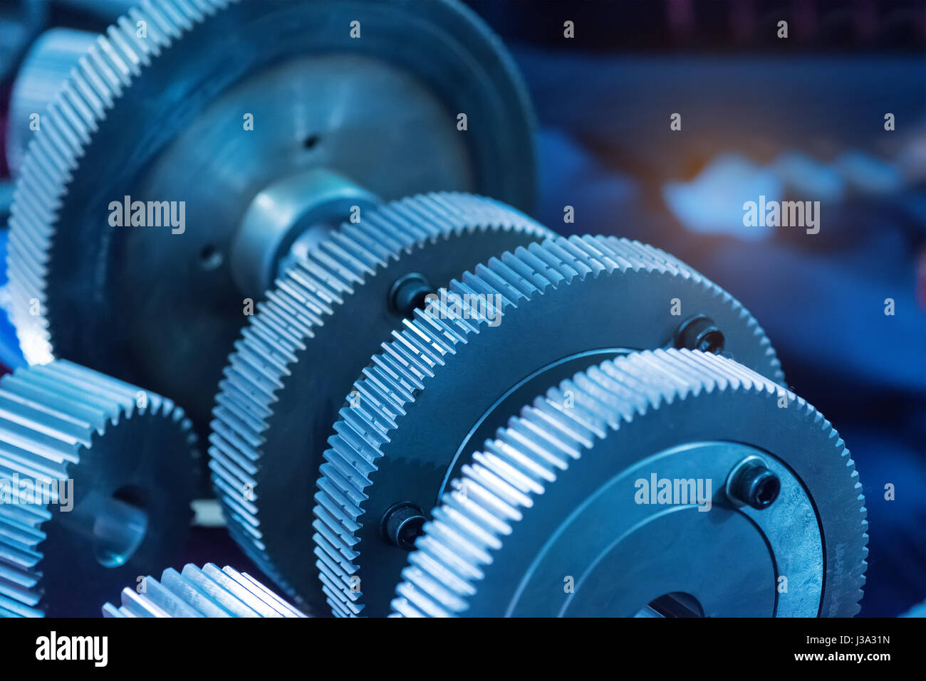 metal cog gears Stock Photo - Alamy
