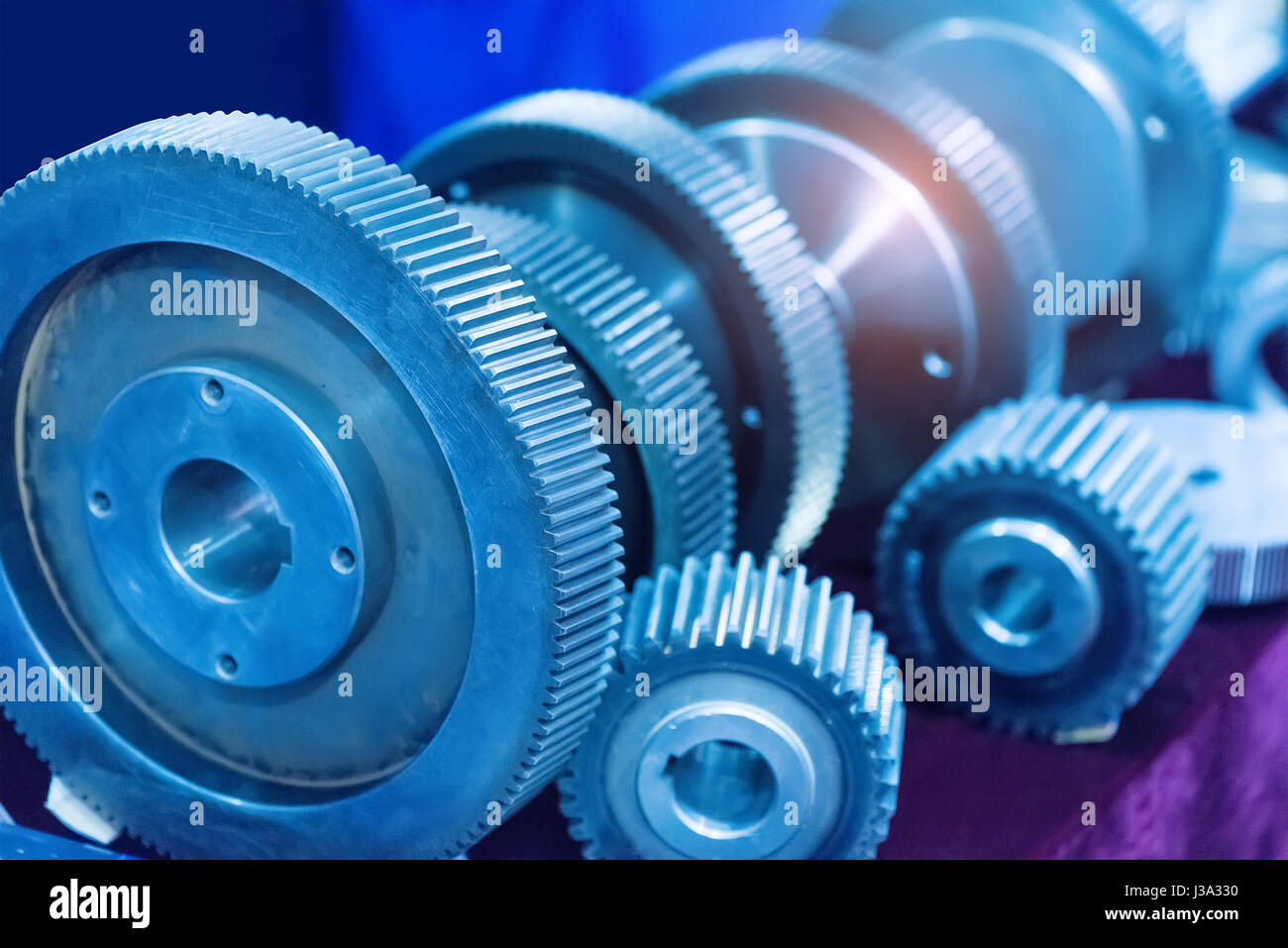 metal cog gears Stock Photo - Alamy