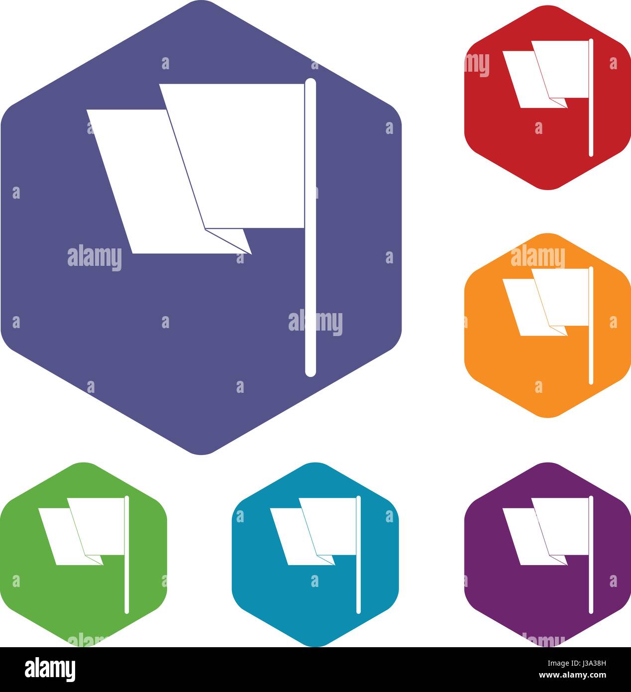 Abstract hexagon wavy motion white Stock Vector Images - Alamy