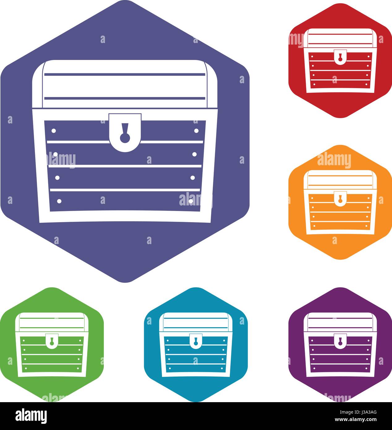 Chest icons set hexagon Stock Vector Image & Art - Alamy Chest icons set hexagon Stock Vector Image & Art - Alamy