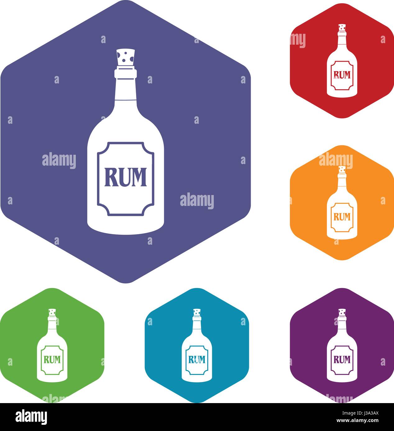 Rum hexagon hi-res stock photography and images - Alamy