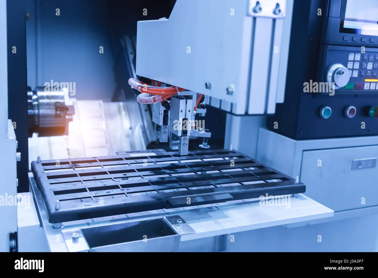 industrial machine and factory robot arm,Smart factory industry 4.0 ...