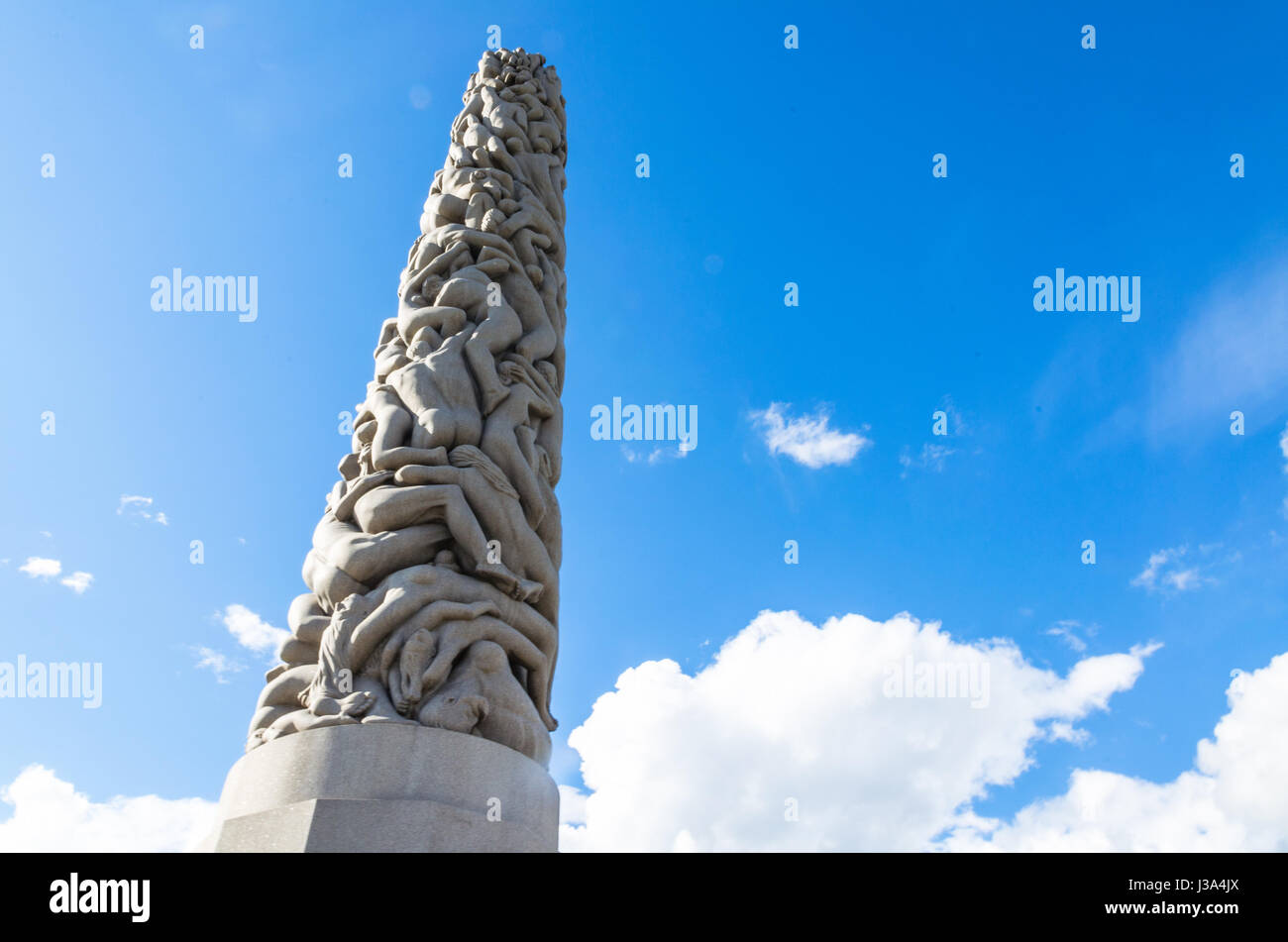 The Monolith at Vigeland Sculpture Park, formally known as Frogner Park ...