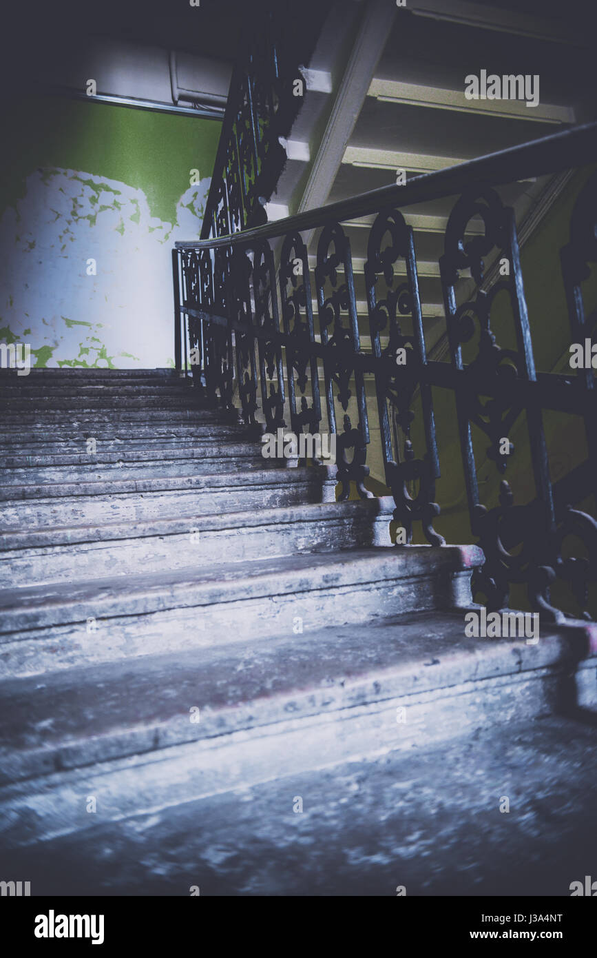 Stair ascending old building people hi-res stock photography and images ...