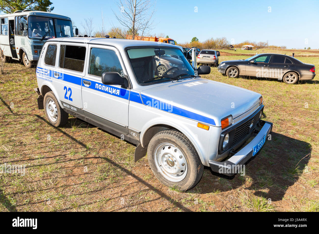 Samara, Russia - April 30, 2017: Russian police patrol vehicle parked ...