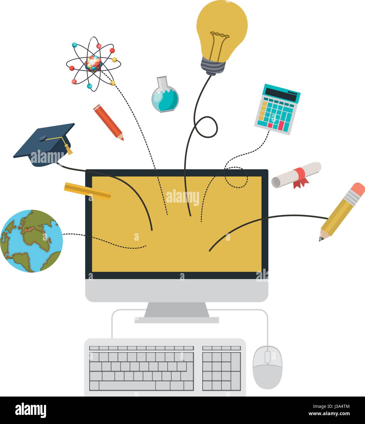 School supply and object design Stock Vector Image & Art - Alamy