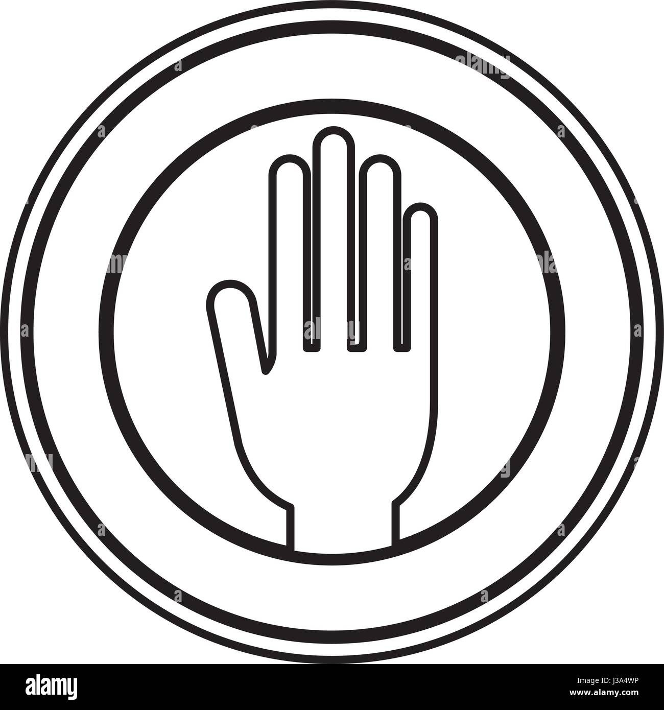 Isolated hand of vote design Stock Vector Image & Art - Alamy