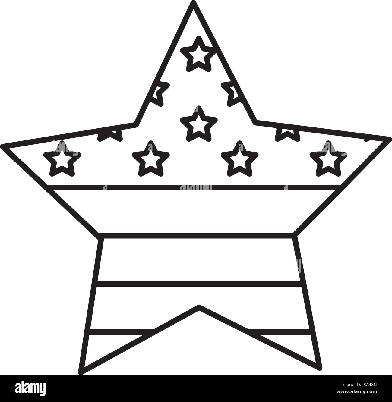 Isolated usa star design Stock Vector Image & Art - Alamy