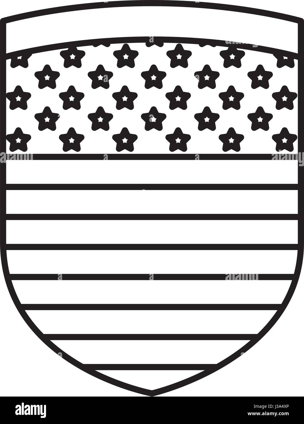 Isolated usa shield design Stock Vector Image & Art - Alamy
